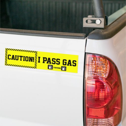Prius Bumper Sticker Pas Gas Stations | Zazzle