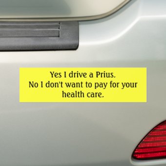 Prius Driving Capitalist Bumper Sticker | Zazzle