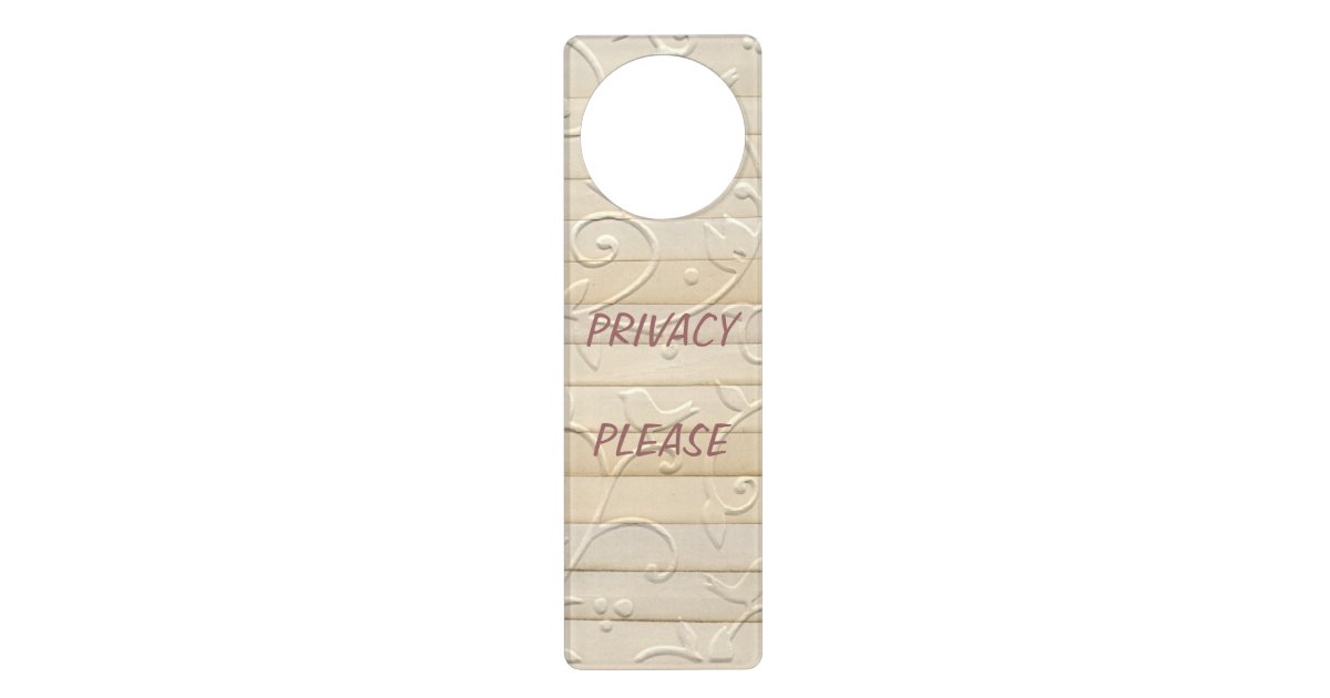 Privacy Please Door Hanger | Zazzle