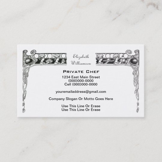 Private Chef / Food Industry Business Cards | Zazzle.com