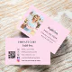 Private chef pink photo slogan love QR code Business Card | Zazzle