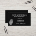 Private Detective Investigator Business Cards | Zazzle