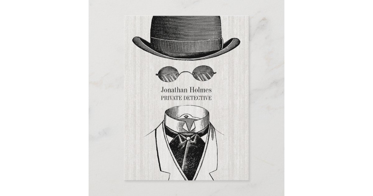 Private Detective Invisible Man Postcard | Zazzle
