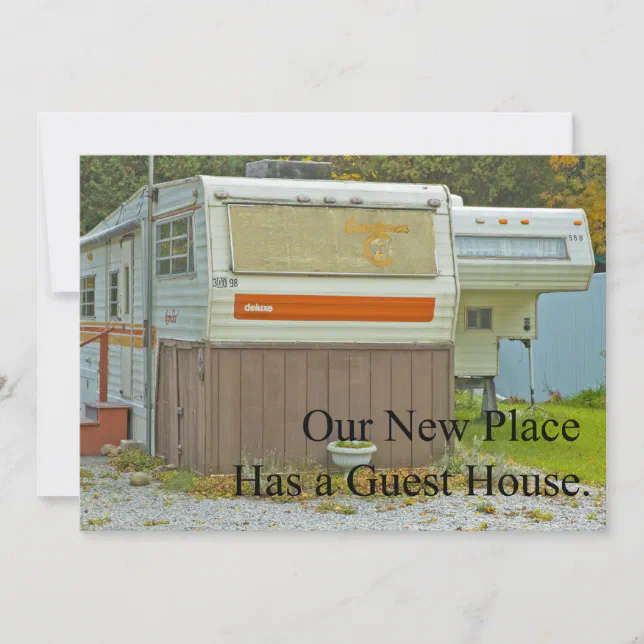 Private Funny Change of Address Card - Guest House | Zazzle