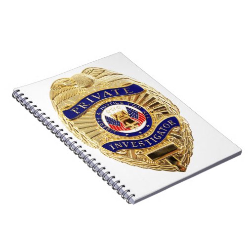 Private Investigator Badge Notebook | Zazzle