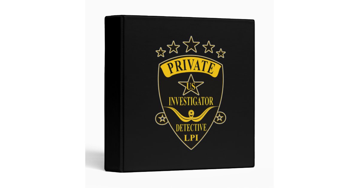 Private Investigator Binder | Zazzle