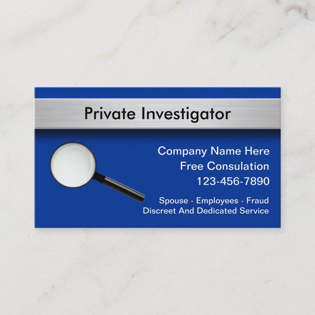 Private Investigator Business Cards | Zazzle