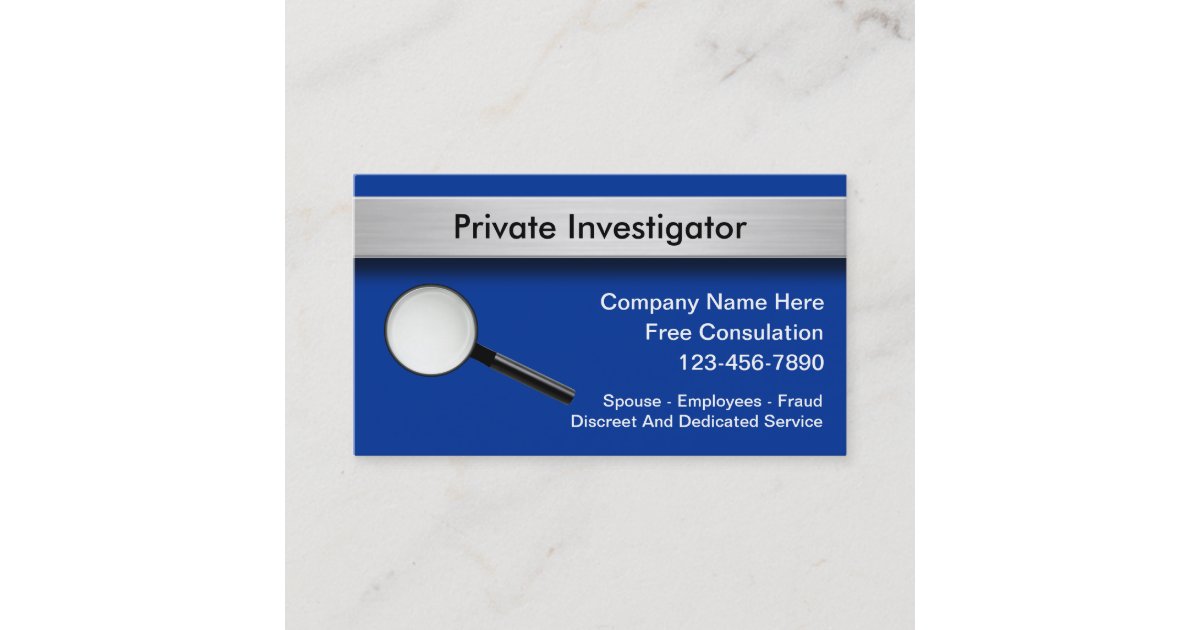 Private Investigator Business Cards | Zazzle