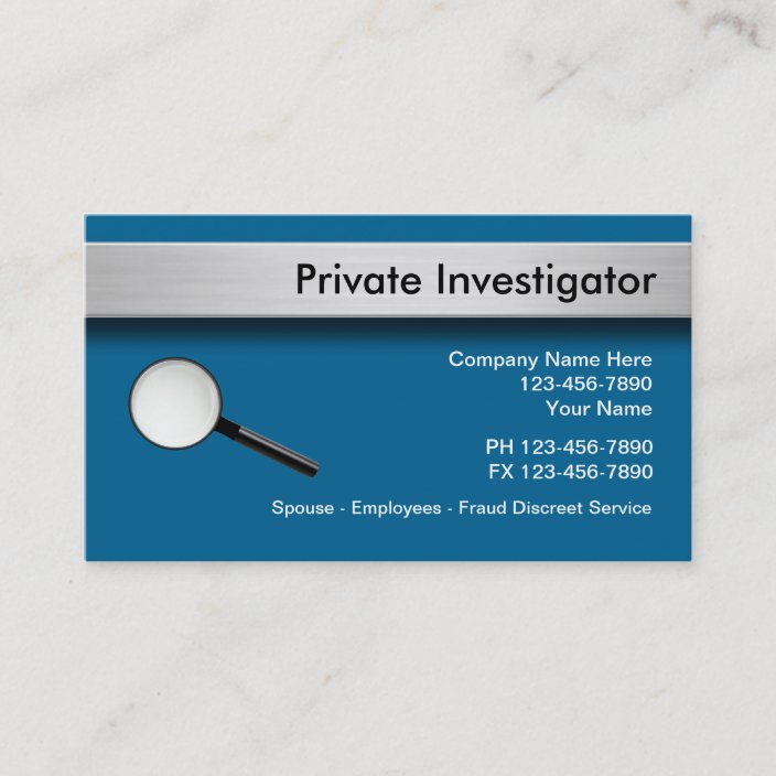 Private Investigator Business Cards | Zazzle.com