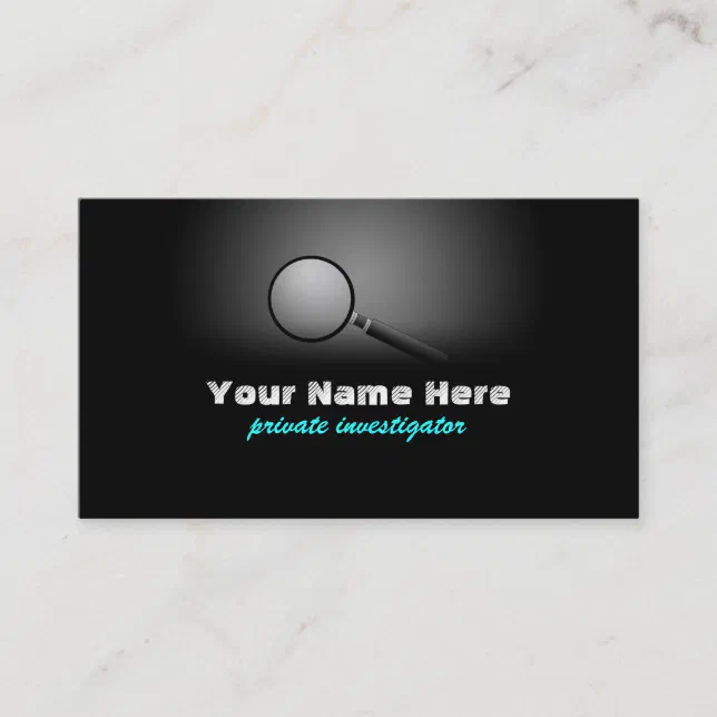 Private Investigator Business Cards | Zazzle