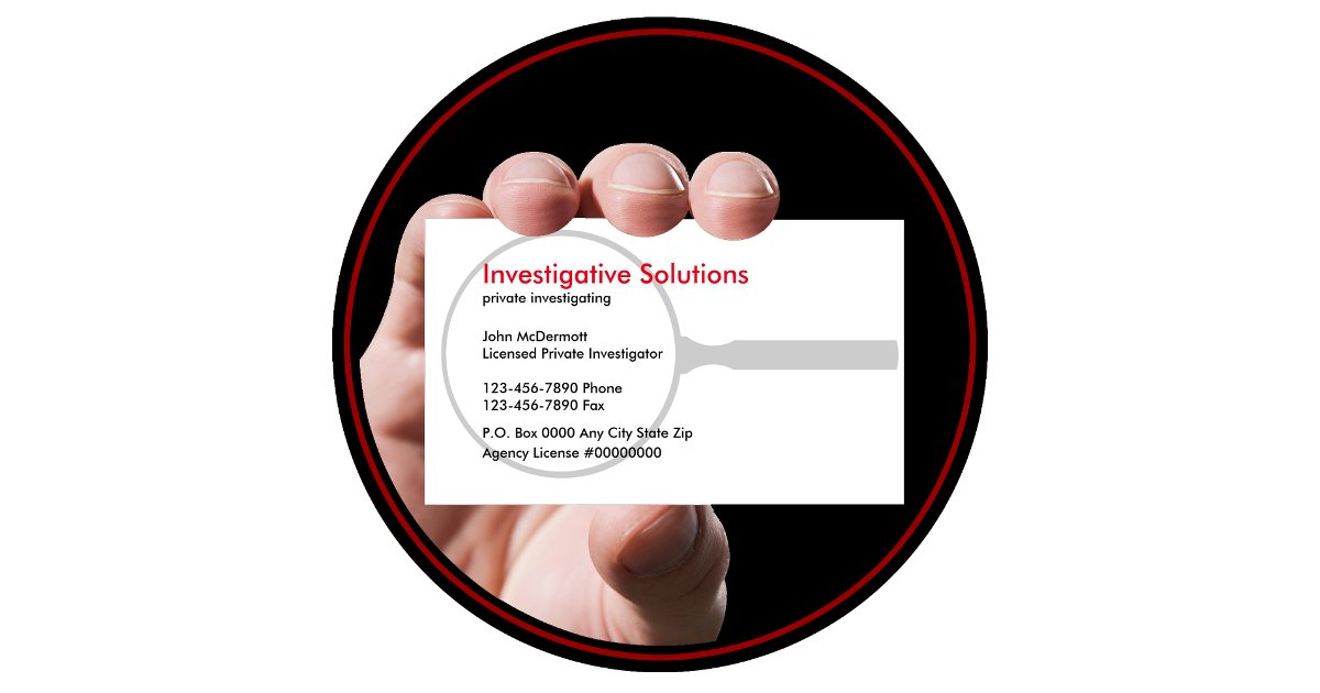 Private Investigator Business Cards | Zazzle