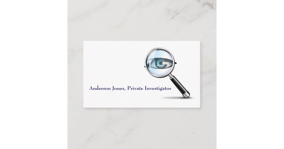 Private Investigator Detective Business Card | Zazzle