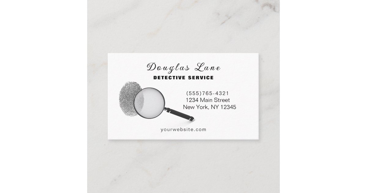 Private Investigator Detective Business Card | Zazzle