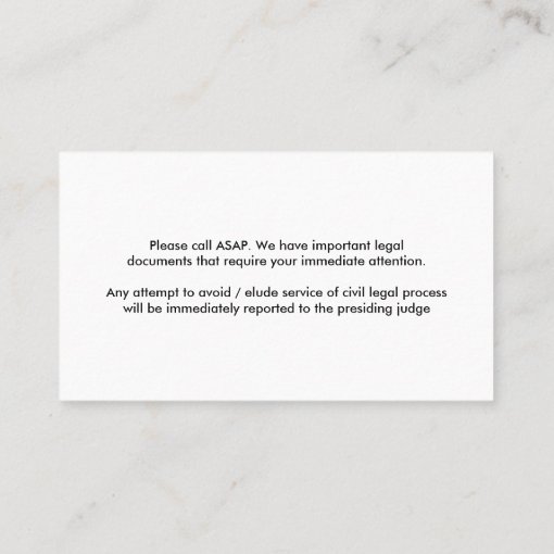 Private Investigator Process Server Business Card | Zazzle