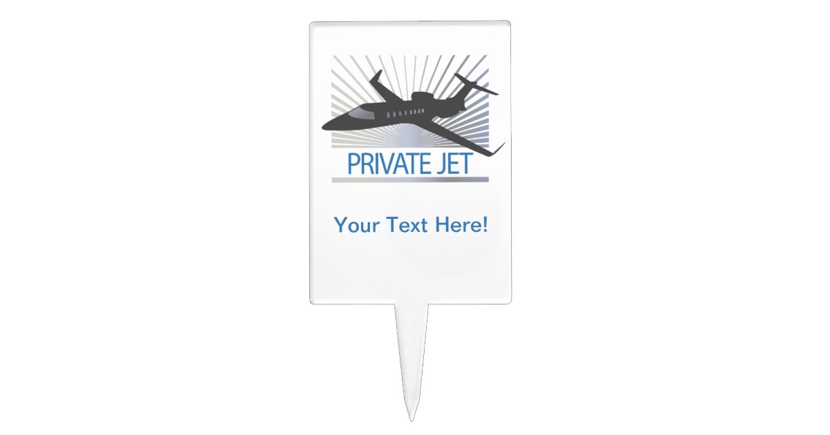 Private Jet Aircraft Cake Topper | Zazzle