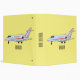 Private jet cartoon illustration 3 ring binder | Zazzle