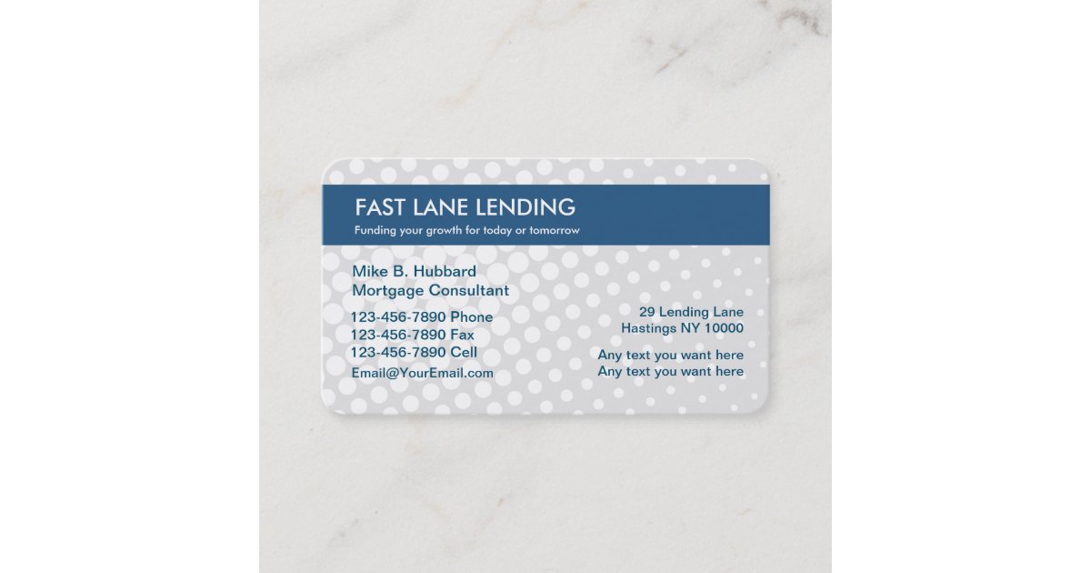 Private Lending Business Cards | Zazzle