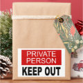 Private Person Keep Out Rectangular Sticker | Zazzle