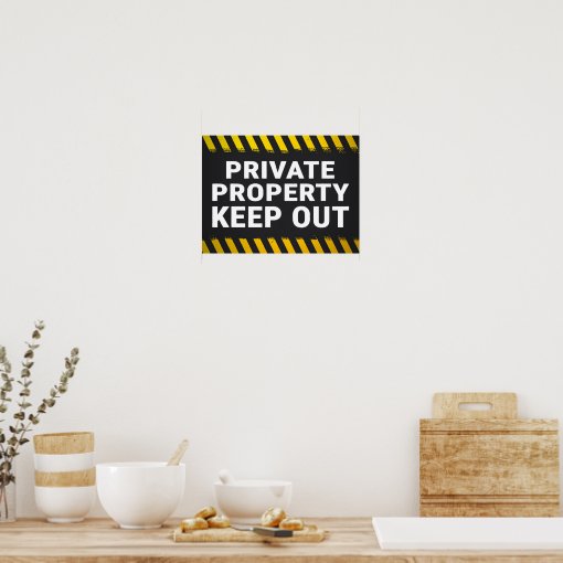 Private Property Keep Out Sign | Zazzle