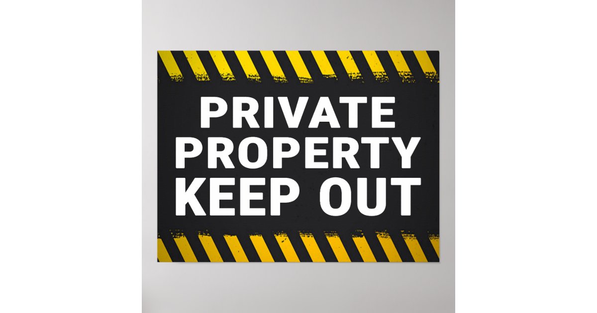 Private Property Keep Out Sign | Zazzle