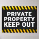 Private Property Keep Out Sign | Zazzle