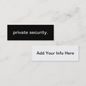 Private Security Business Card | Zazzle