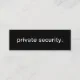 Private Security Business Card | Zazzle