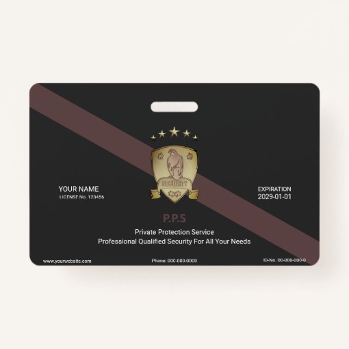 Private Security Service Badge | Zazzle