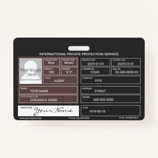Private Security Service Badge | Zazzle