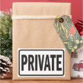 Private sign for office rectangular sticker | Zazzle