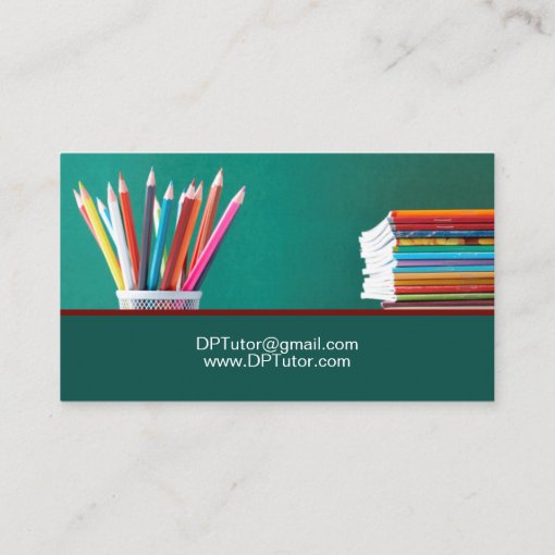 Private Tutor Teacher Tuition Business Card | Zazzle