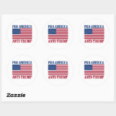 Pro-America Anti-Trump - Anti-Trump - Classic Round Sticker | Zazzle