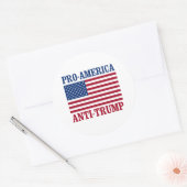 Pro-America Anti-Trump - Anti-Trump - Classic Round Sticker | Zazzle