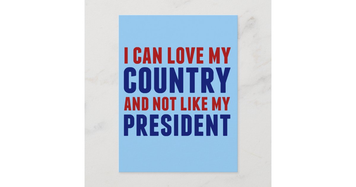 Pro America Anti Trump Postcard | Zazzle