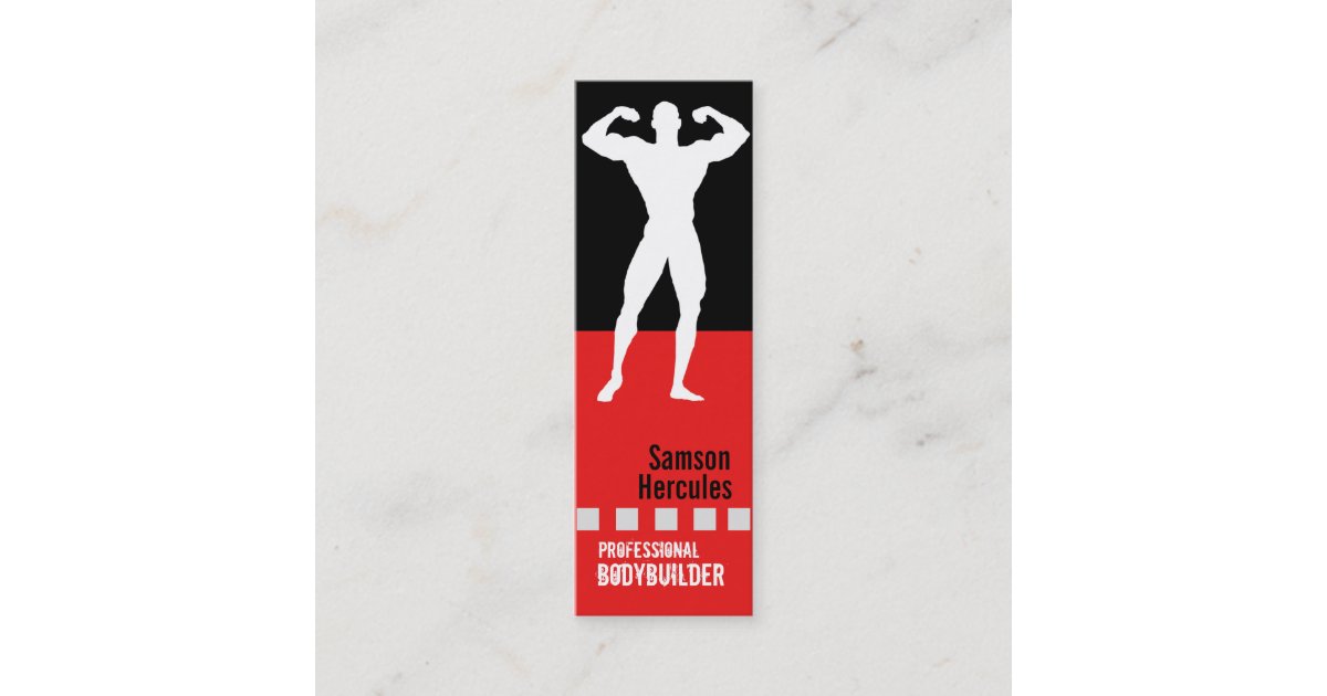 Pro Bodybuilder Business Card | Zazzle