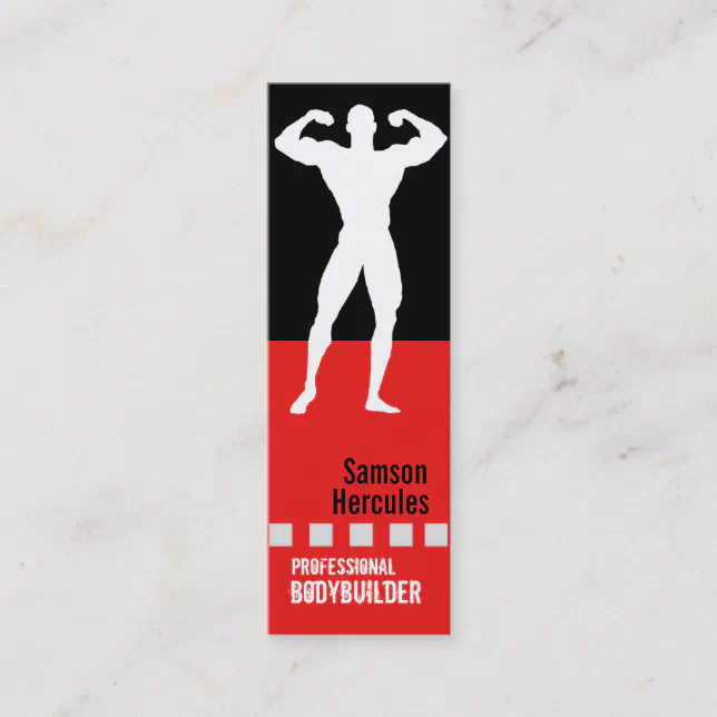 Pro Bodybuilder Business Card | Zazzle