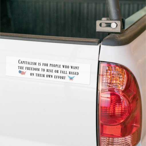 Pro-Capitalism Anti-Socialism Bumper Sticker | Zazzle