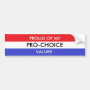 Pro-Choice Bumper Sticker | Zazzle