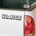 Pro Choice Bumper Sticker | Zazzle
