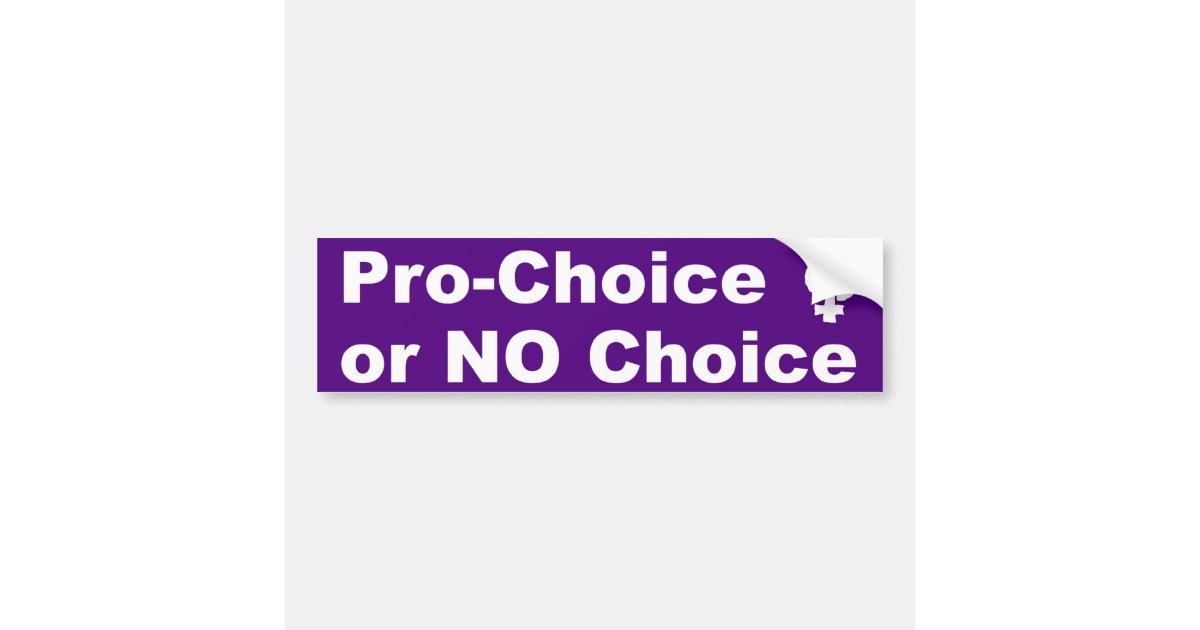 Pro-Choice Bumper Sticker | Zazzle
