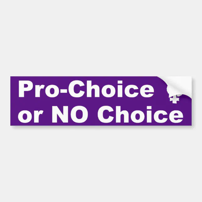 Pro-Choice Bumper Sticker | Zazzle