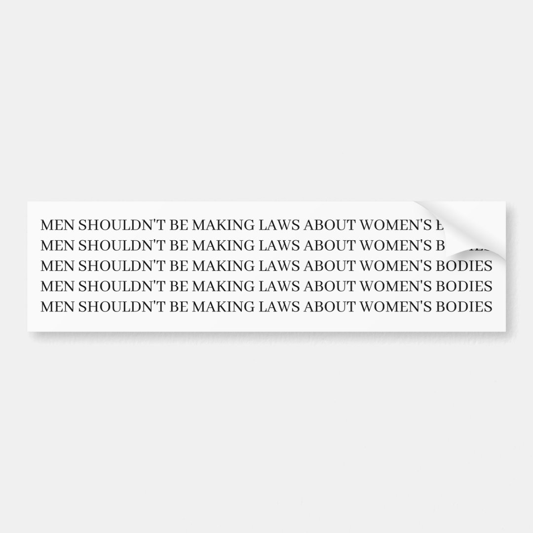 Pro Choice - Feminist Bumper Sticker | Zazzle