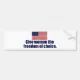 Pro Choice Freedom Bumper Sticker | Zazzle