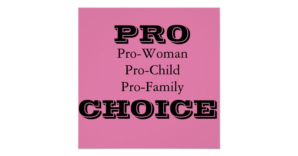 Pro-Choice Poster | Zazzle