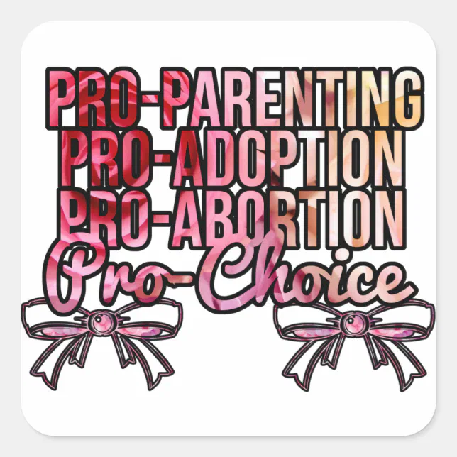 Pro Choice Stickers! Square Sticker | Zazzle