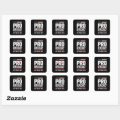 Pro Democracy Anti Project 2025 Trump 2025 Square Sticker | Zazzle