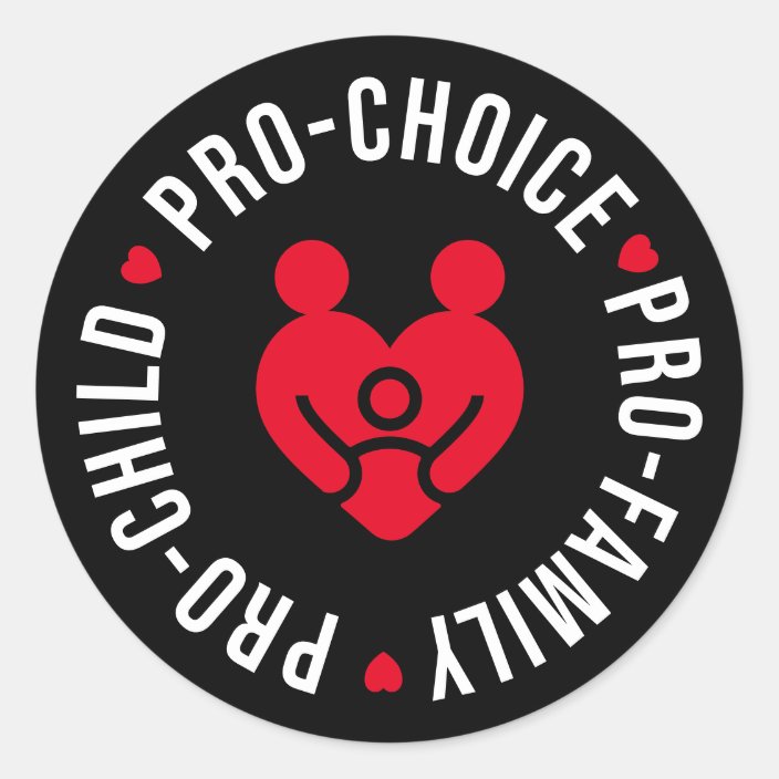 Pro-Family Pro-Child Pro-Choice Reproductive Right Classic Round ...