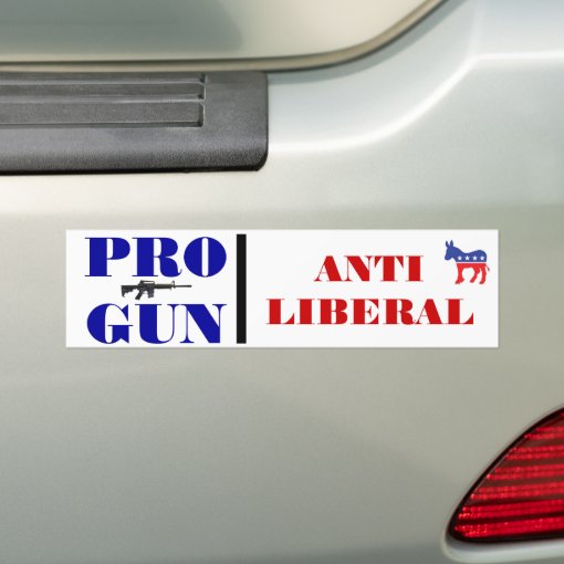 Pro Gun, Anti Democrat Bumper Sticker | Zazzle