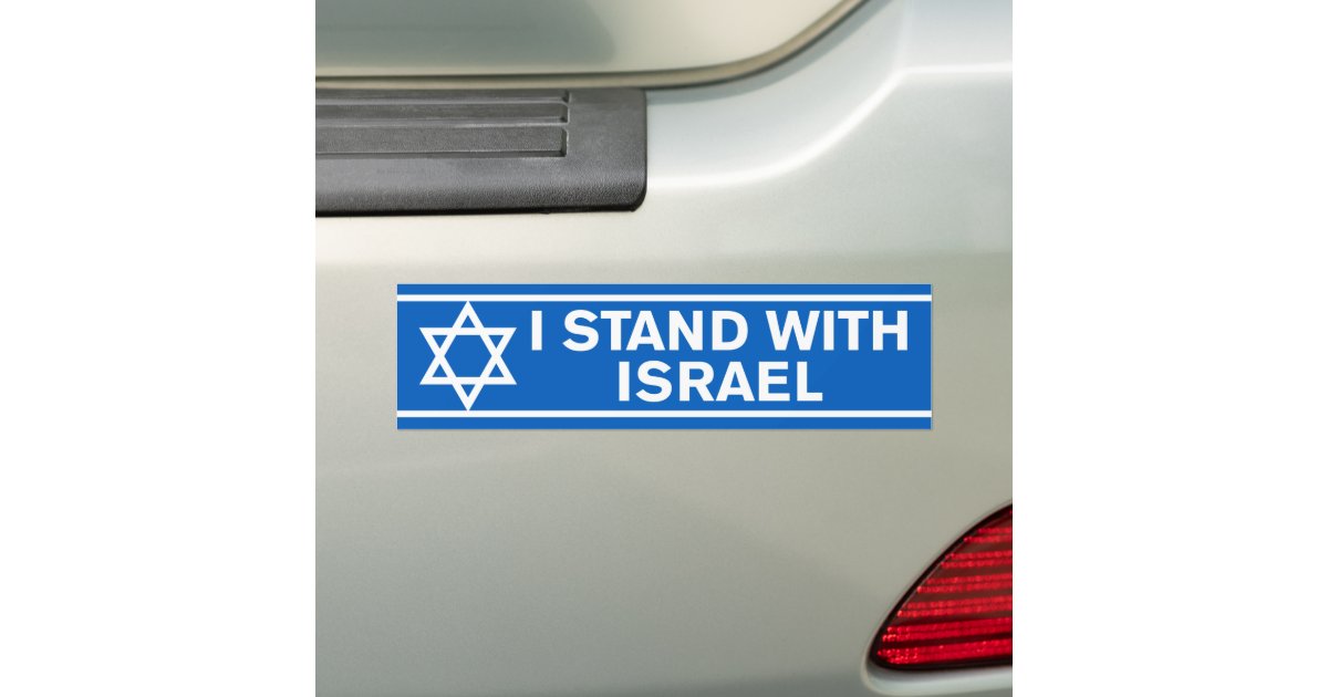 Pro-Israel I Stand With Israel Bumper Sticker | Zazzle