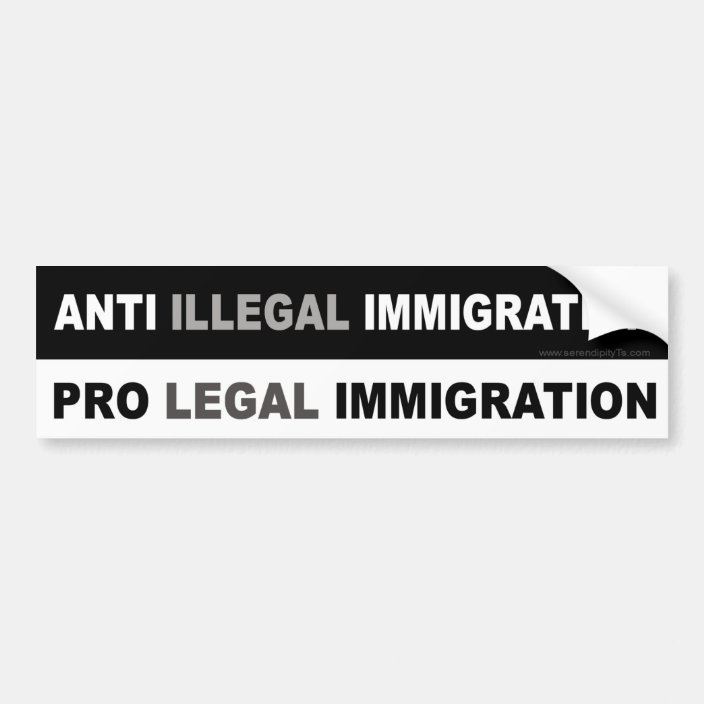 Pro LEGAL Immigration Bumper Sticker | Zazzle.com